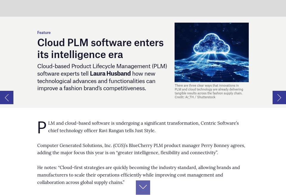 Cloud PLM software enters its intelligence era - Just Style magazine | Issue 21 | April 2025