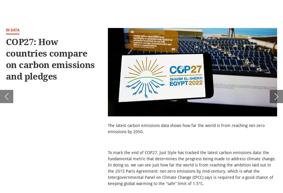 COP27: How countries compare on carbon emissions and pledges - Just ...