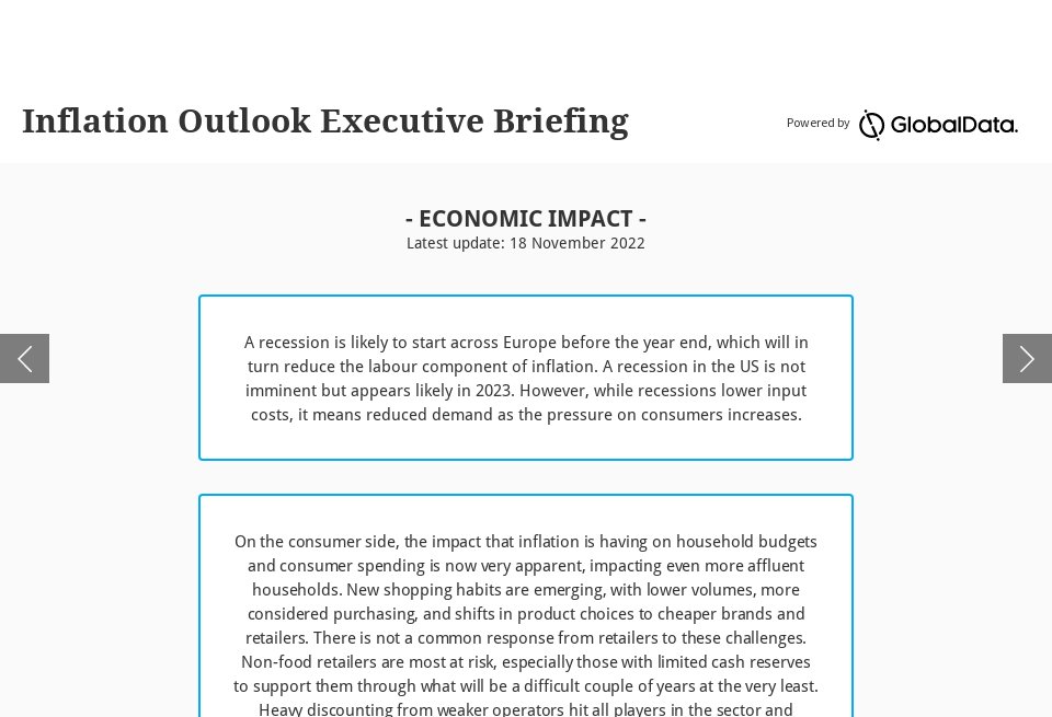 Inflation Outlook Executive Briefing - Just Style magazine | Issue 14 ...