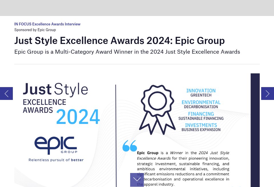 Excellence Awards: Epic Group - Just Style magazine | Issue 20 ...