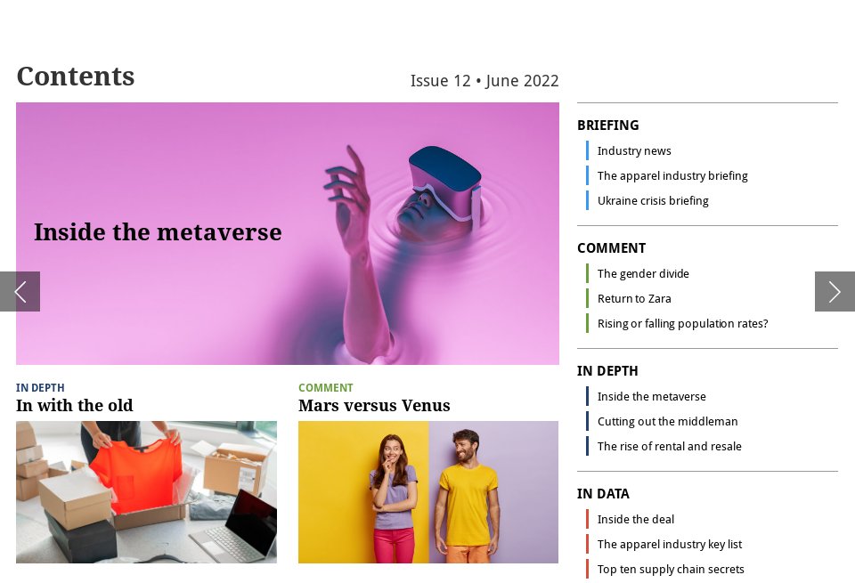 Inside the metaverse - just-style magazine | Issue 12 | June 2022