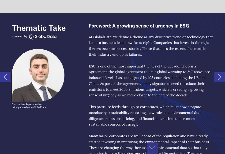 Foreword: A growing sense of urgency in ESG - Just Style magazine ...