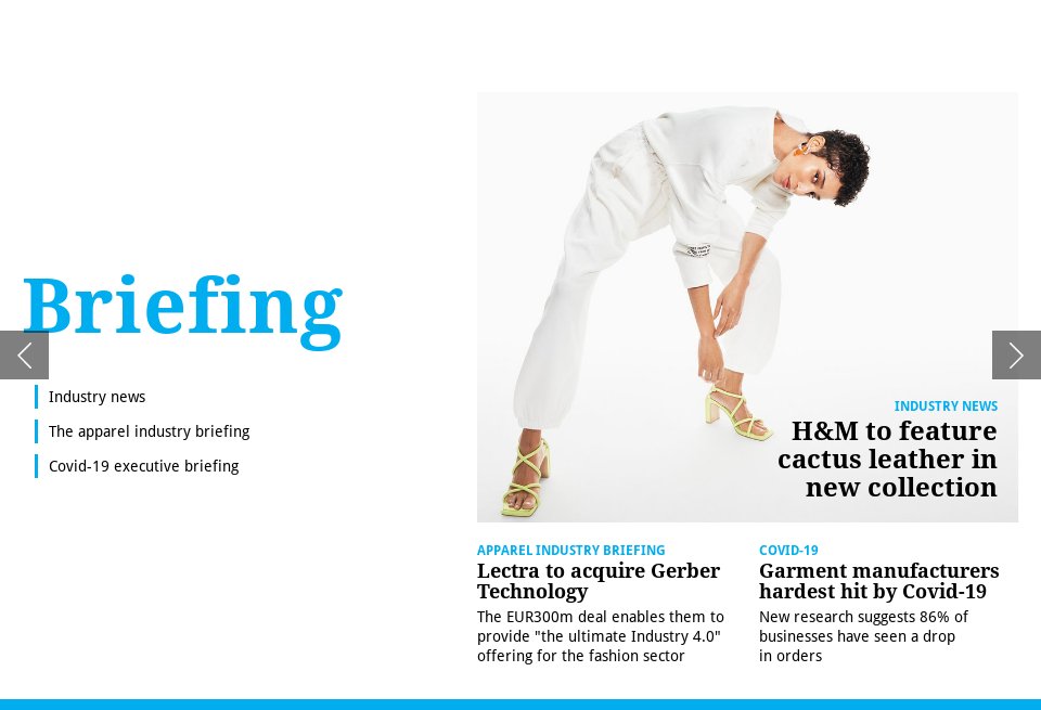 Briefing - just-style magazine | Issue 9 | March 2021