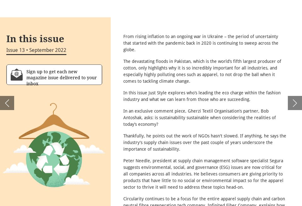 In Depth - Just Style magazine | Issue 13 | September 2022