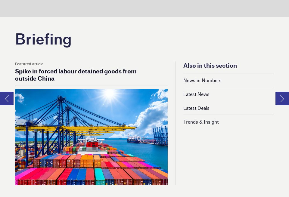 Briefing - Just Style magazine | Issue 17 | September 2023 (Copy 1)