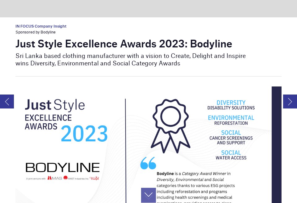 Excellence Awards 2023: Bodyline - Just Style magazine | Issue 17 ...
