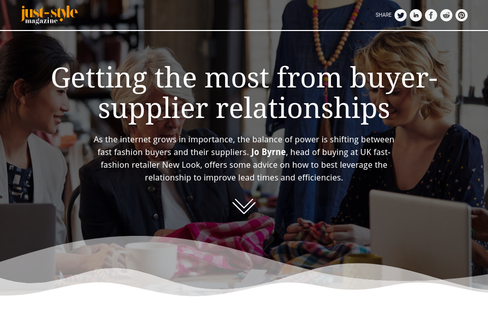 Getting the most from buyer-supplier relationships - just-style ...